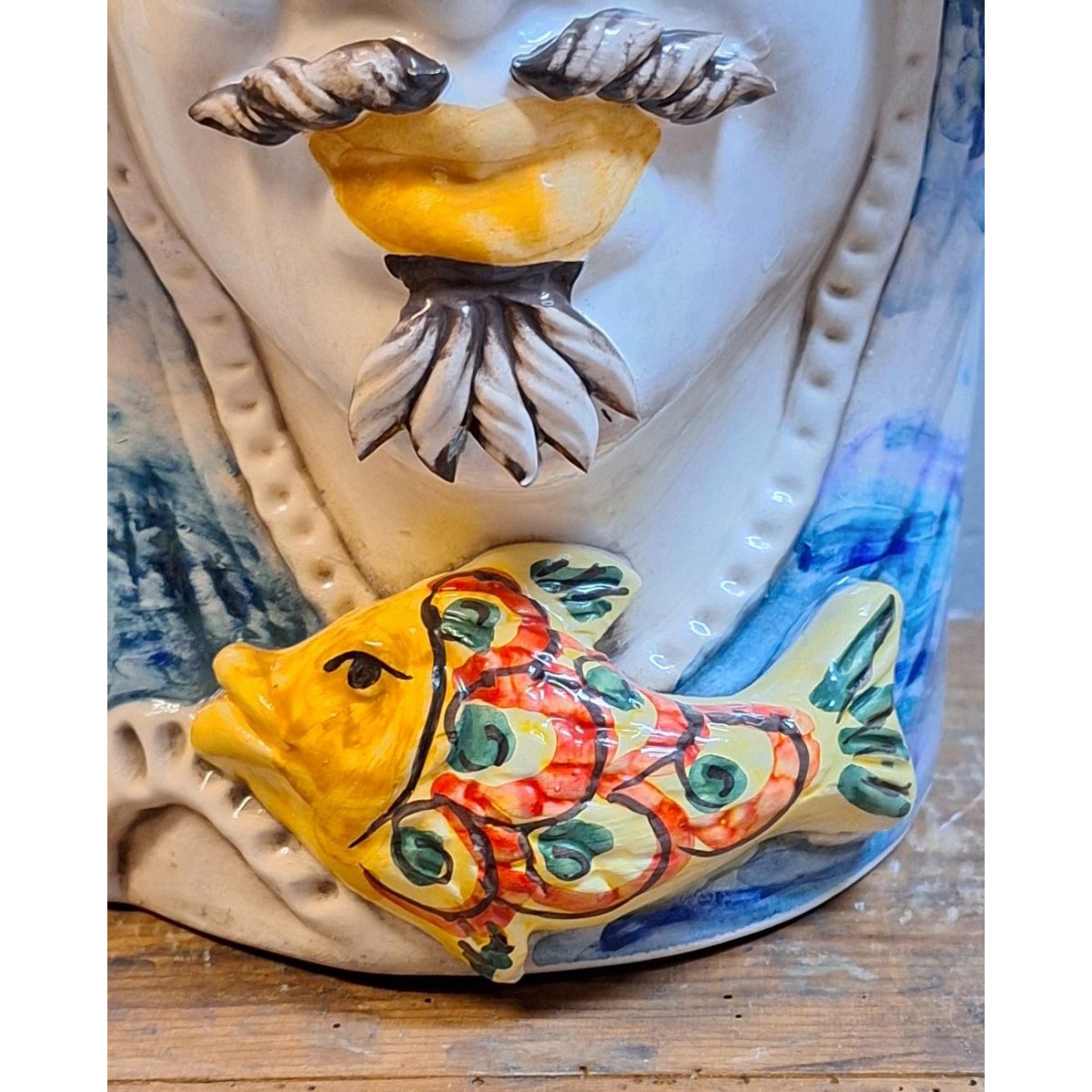 Hovedvase Sultan Teste di Moro 'Pesco' [H28cm] Handmade